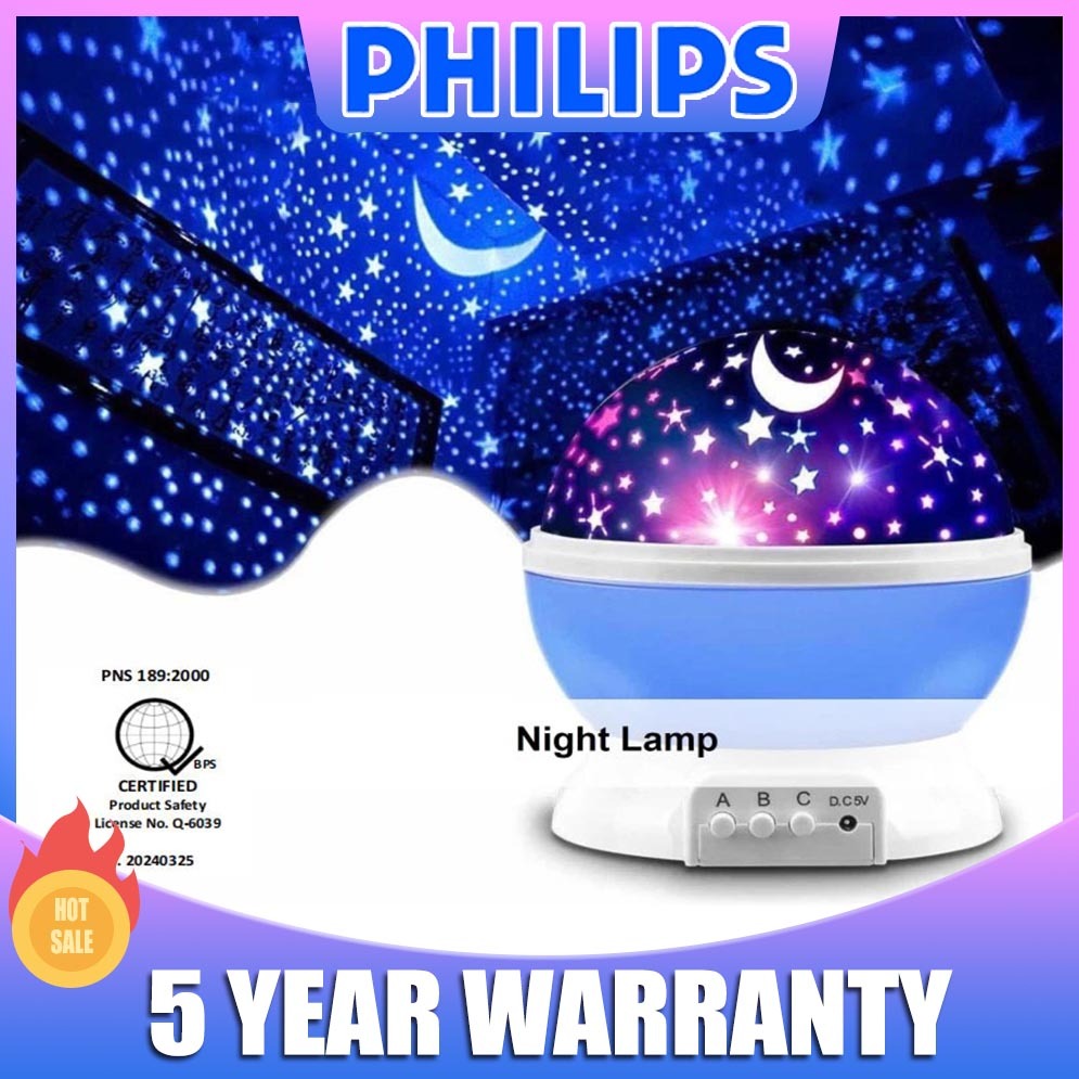PHILIPS LED Rotating Projector Starry Sky Night Lamp Romantic ...
