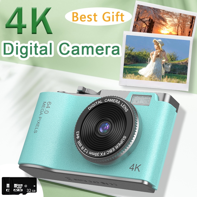4K HD Digital Camera Gift Portable Selfie Beauty Photography 50MP Mini ...