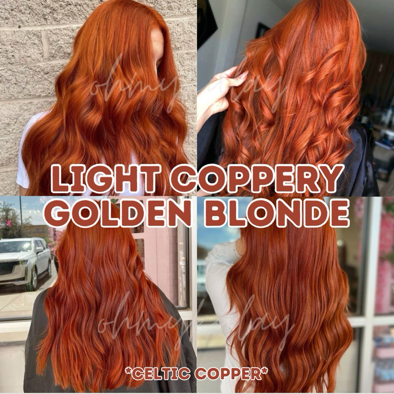 Copper Series (no bleach needed) - Permanent Hair dye with keratin ...