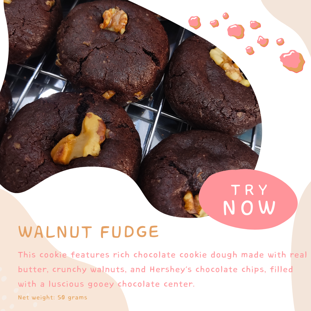 Walnut Fudge Cookie by Wild Krumbz (50 grams) | Shopee Philippines
