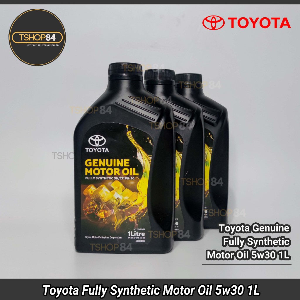 Toyota Genuine Fully Synthetic Motor Oil 5w30 1Litre (BLACK) 1L ...