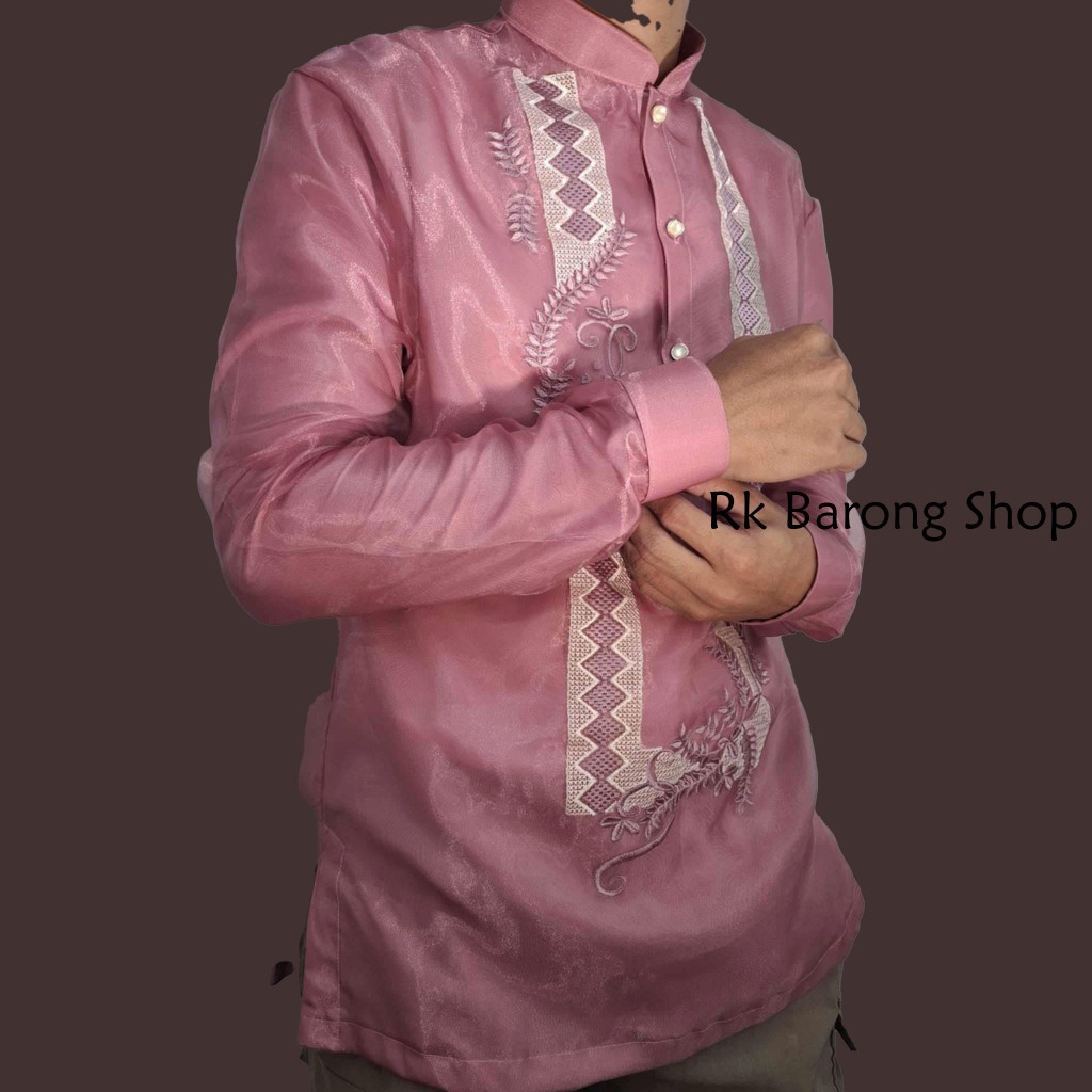 High Quality Modern Barong (Old Rose Color) | Shopee Philippines