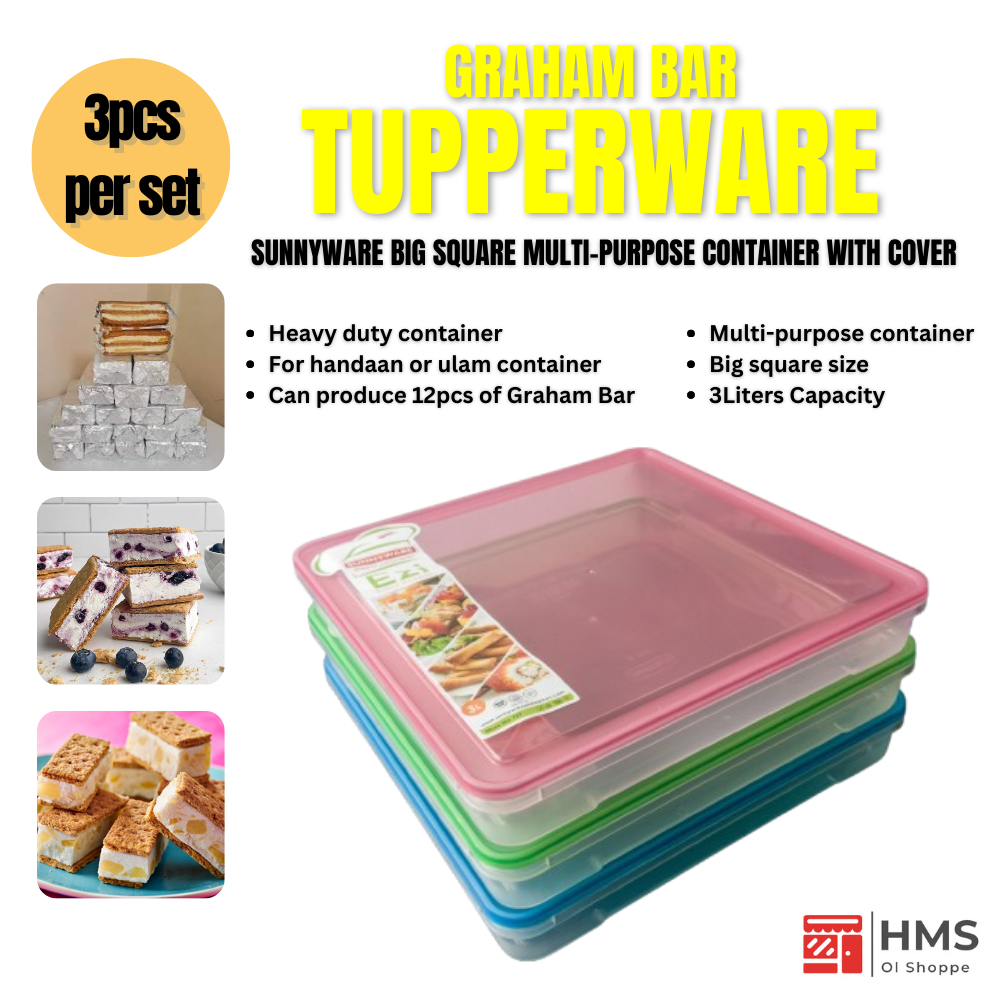Holiday Graham Storage 3pcs Set 3LITERS FOOD KEEPER/FOOD STORAGE 727 ...