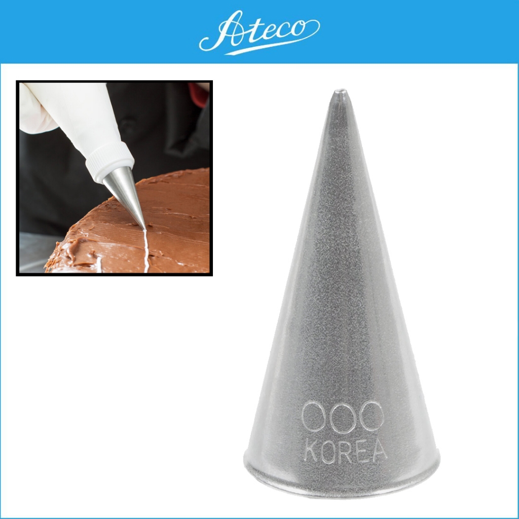 Ateco 000 Plain Piping Tip Stainless Steel Icing Tip ( Set of 2 ...