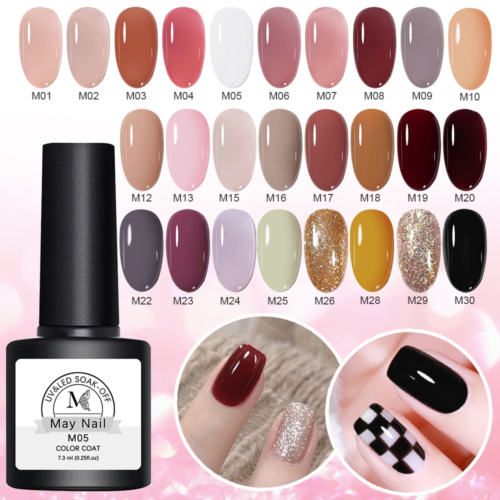 Gel Nail Polish Base Matte Glossy Topcoat New Fashion Color UV/LED New ...