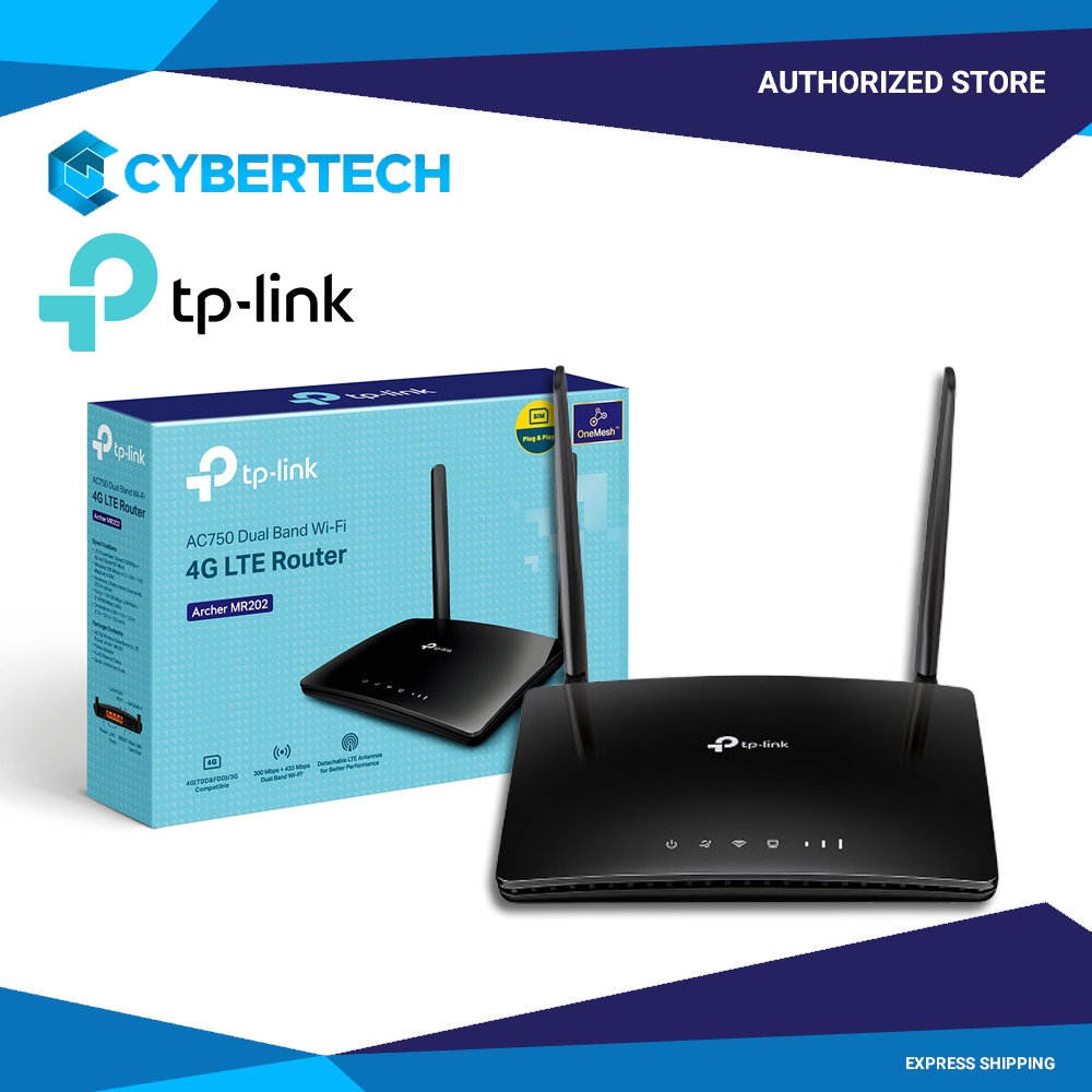 Tp-Link Archer MR202 AC750 Wireless Dual Band 4G LTE Router | Shopee ...
