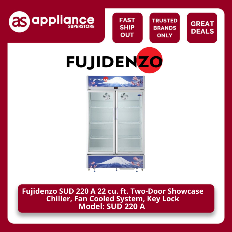 Fujidenzo SUD 220 A 22 cu. ft. Two-Door Showcase Chiller, Fan Cooled ...