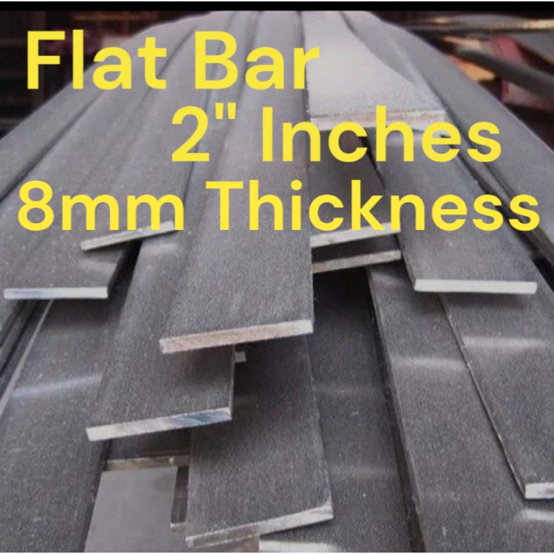 Flat Bar 2" Inch width 8mm Thickness sold per 20cm,1foot, 2feet, 3feet ...