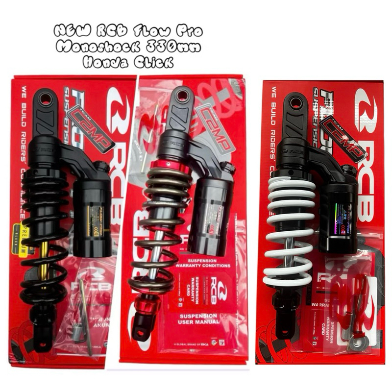 NEW RCB Flow Pro Click 125 / 150 330mm Monoshock HINDI PWEDE SA ...