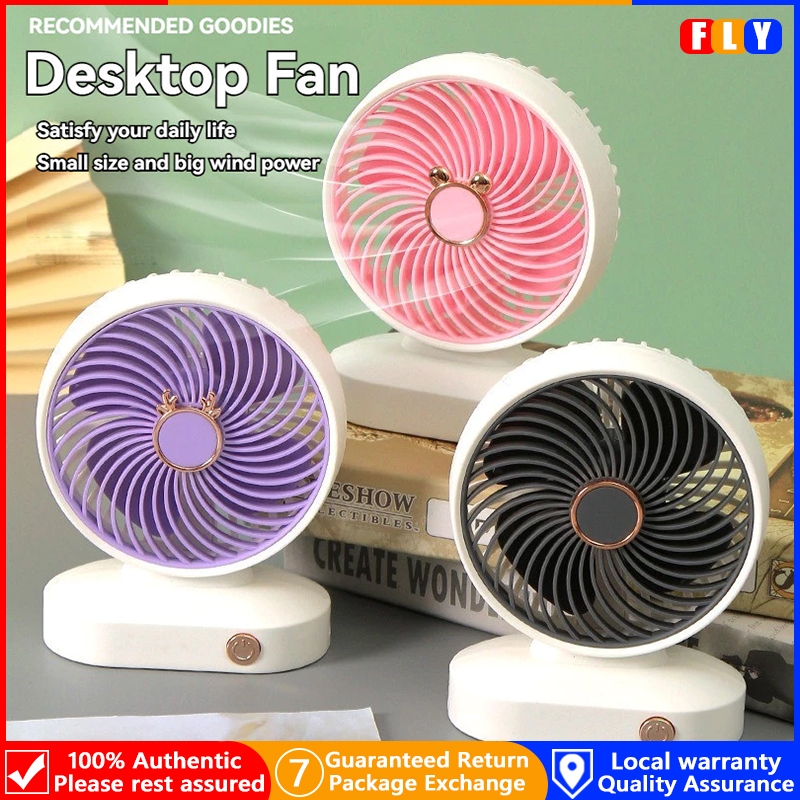 Desktop Mini electric Wireless USB Rechargeable Fan Office Small Fan ...