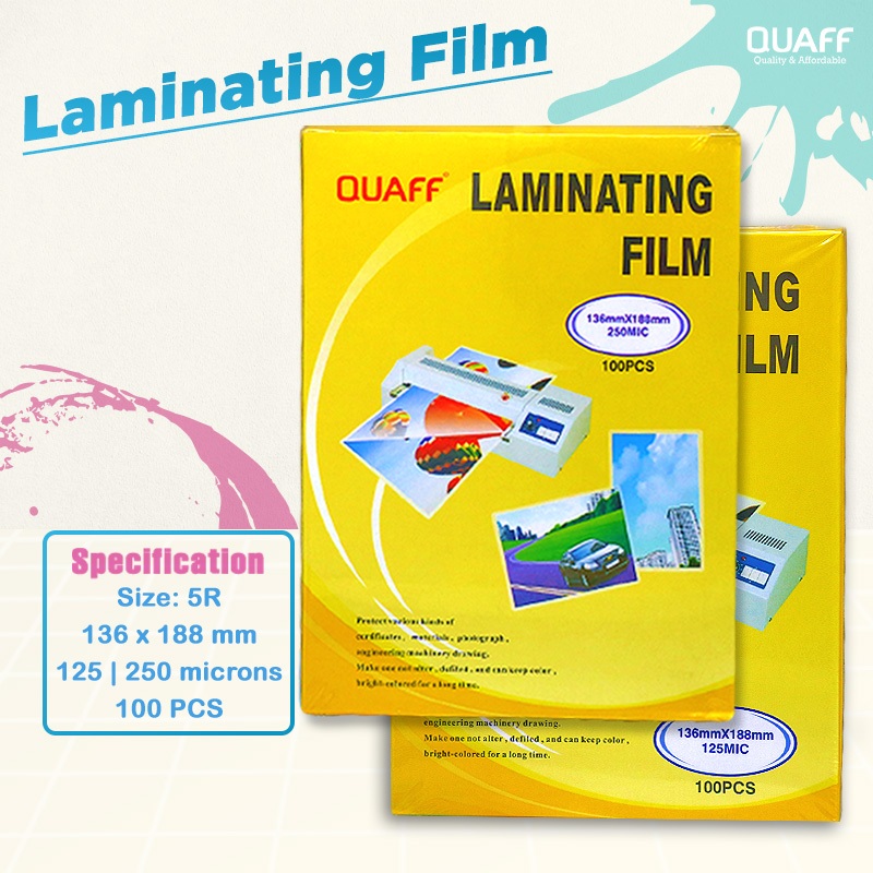 5R Size QUAFF Laminating Film Hot Lamination Process 125micron ...
