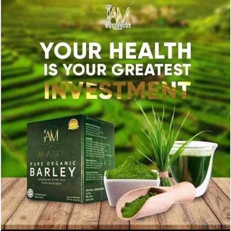Amazing Pure Organic Barley powdered drink mix 3g x 10sachets IAM ...