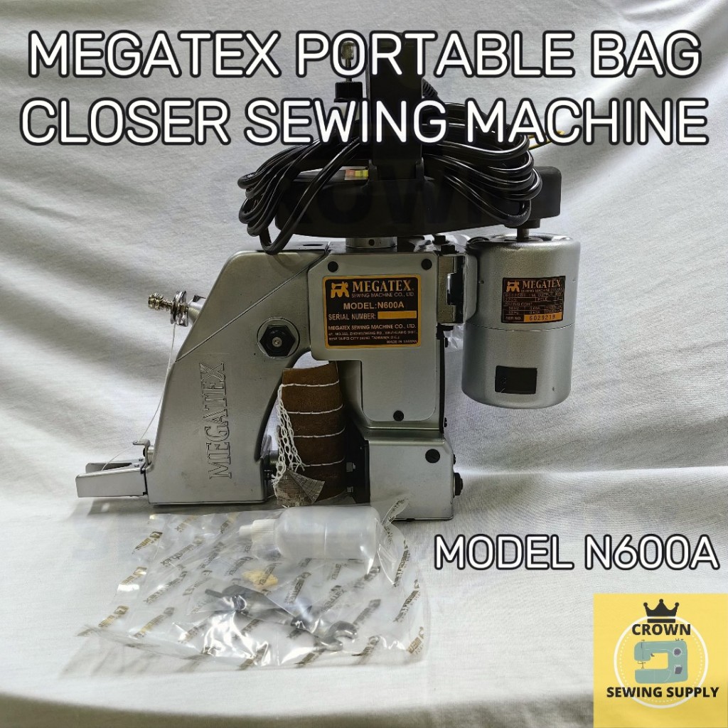 MEGATEX Portable Bag Closer Sewing Machine (Model N600A) | Shopee ...