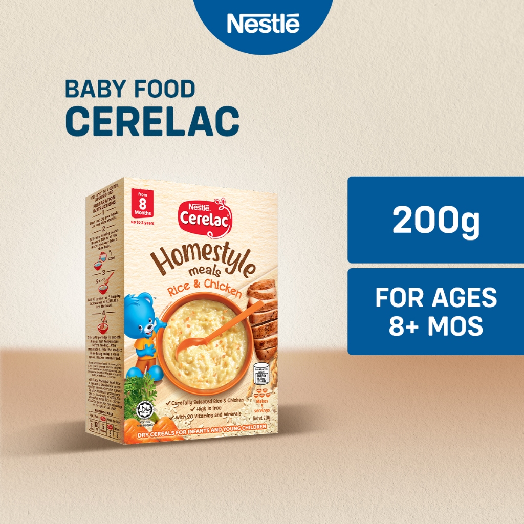 Cerelac Homestyle Meals Rice and Chicken Porridge 200g | Shopee Philippines
