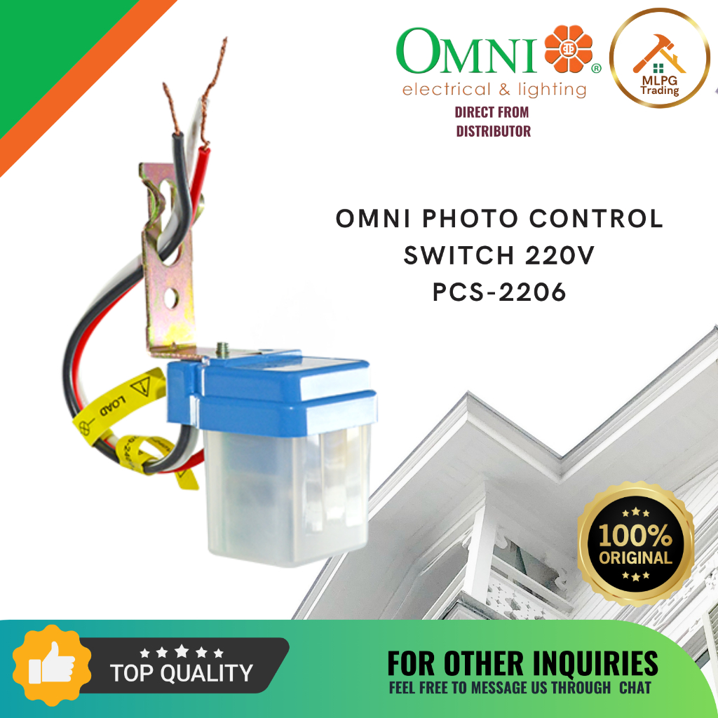 OMNI Photo Control Switch A.C 220V~ | PCS-2206 (PER PIECE) | Shopee ...