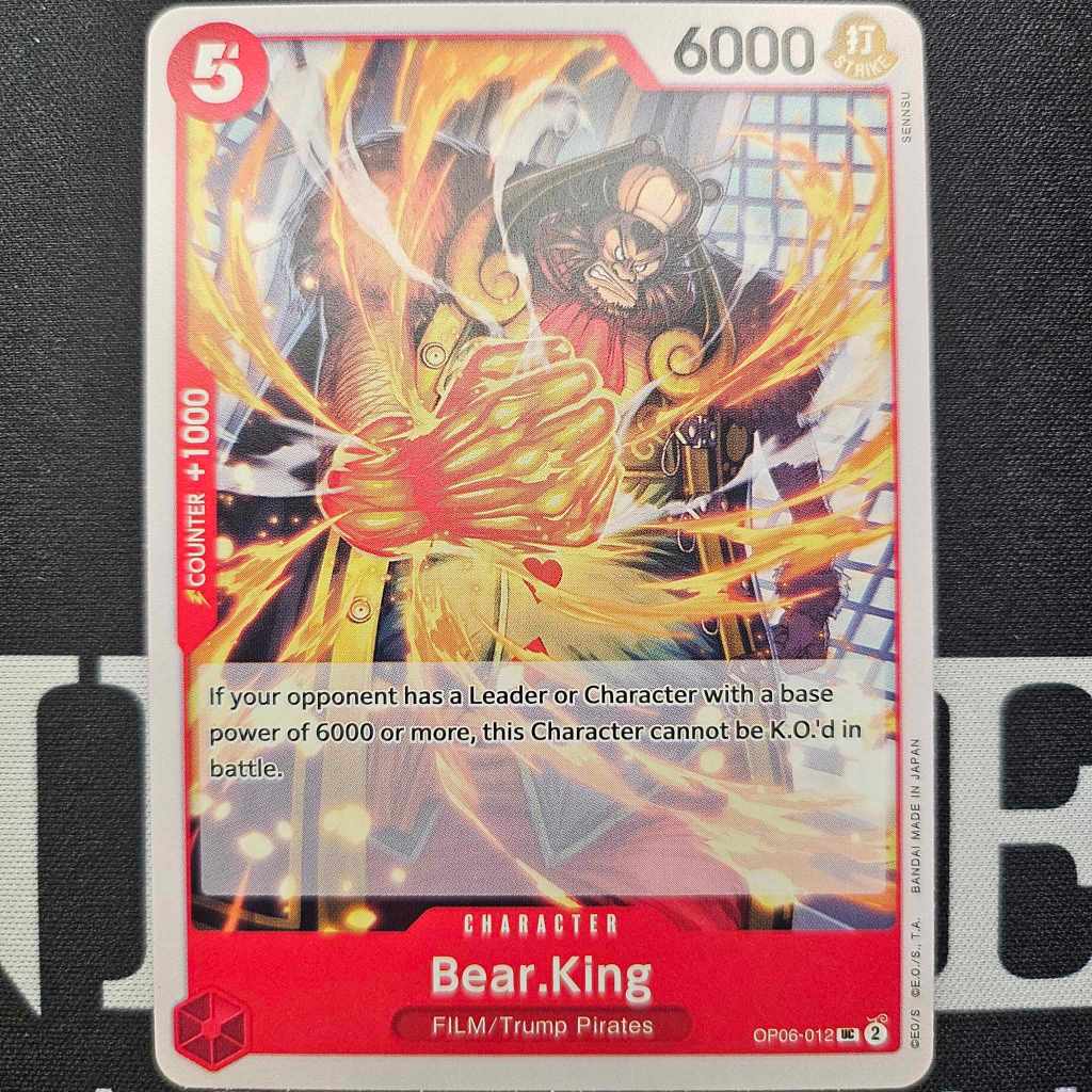 One Piece TCG [ENGLISH] OP06-012 UC Bear King [ENGLISH VERSION] | Shopee Philippines