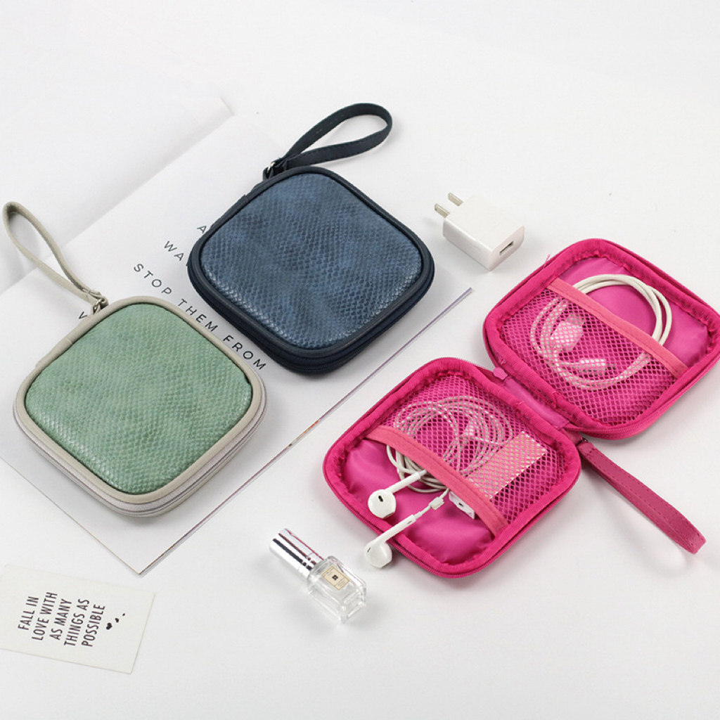 1pc charger, data cable and wire organizer storage mini pouch bag for ...