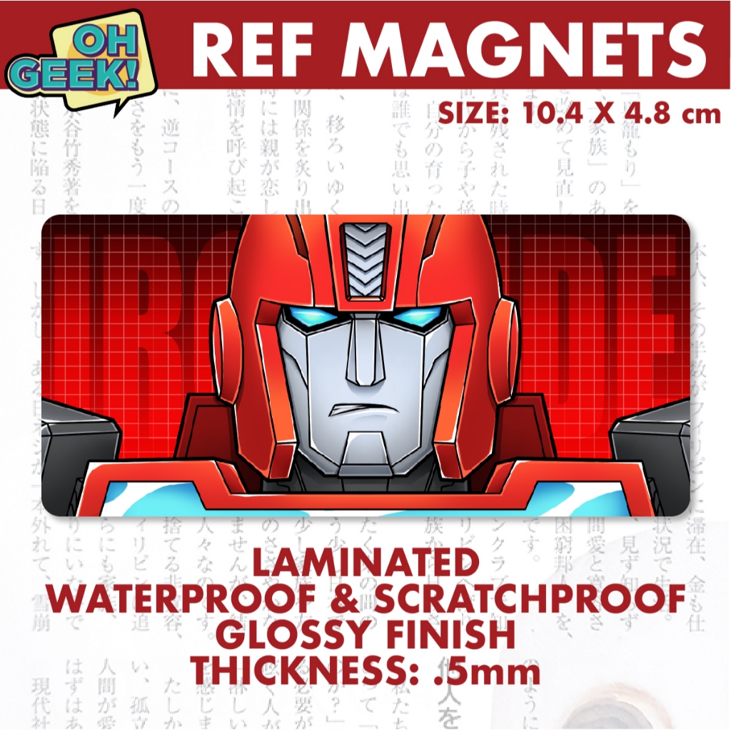 Transformers Autobot Ironhide Ref Magnet Decor / Fridge Magnet | Shopee ...