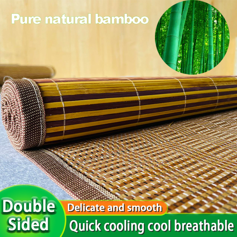 Summer Cool Sleeping Native Bamboo Mat Double-sided for Home, Bedroom ...