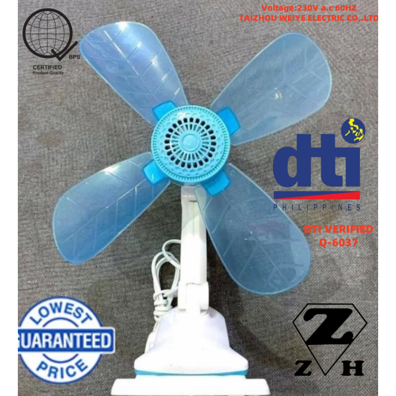 ZH 4 Blades Clip fan Mini Fan Home Electricfan Portable Desk/table fan ...