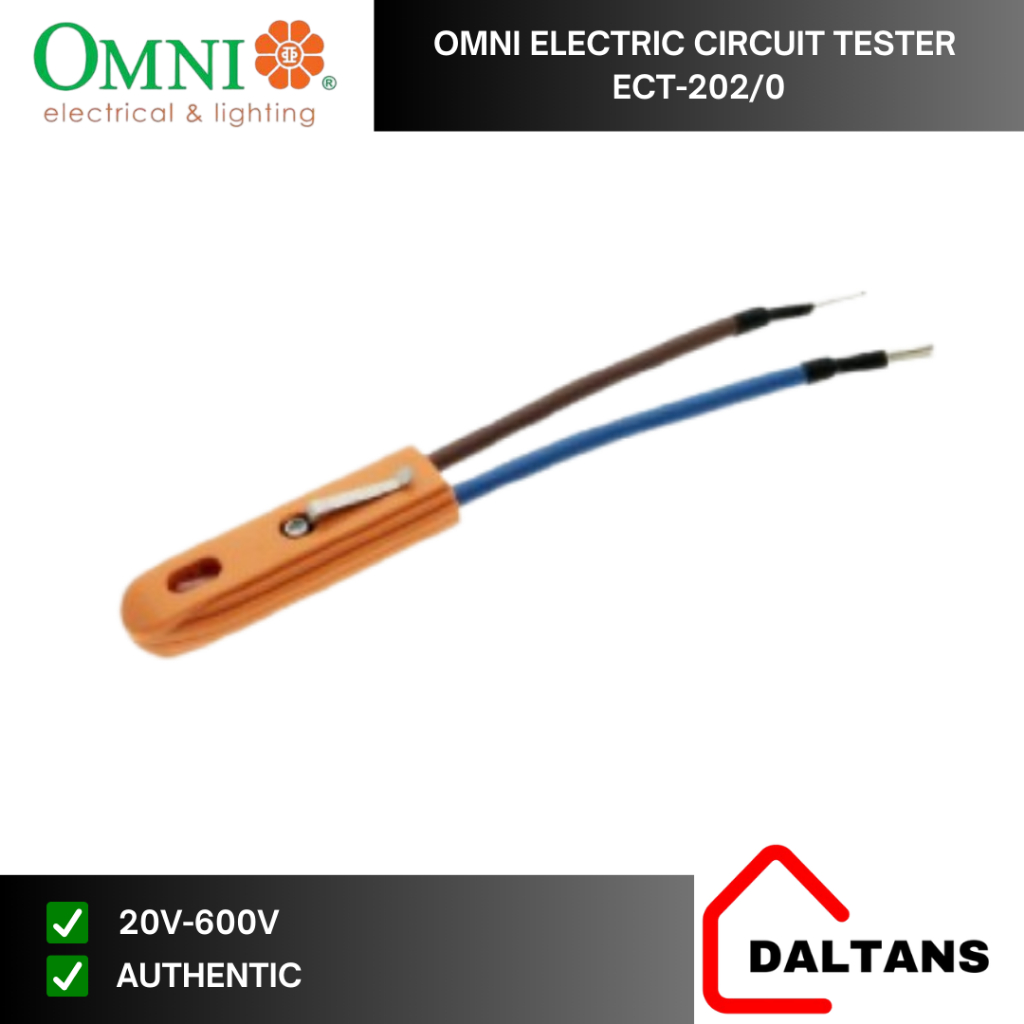 OMNI ELECTRIC CIRCUIT TESTER 20V-600V ECT-202/O | Shopee Philippines