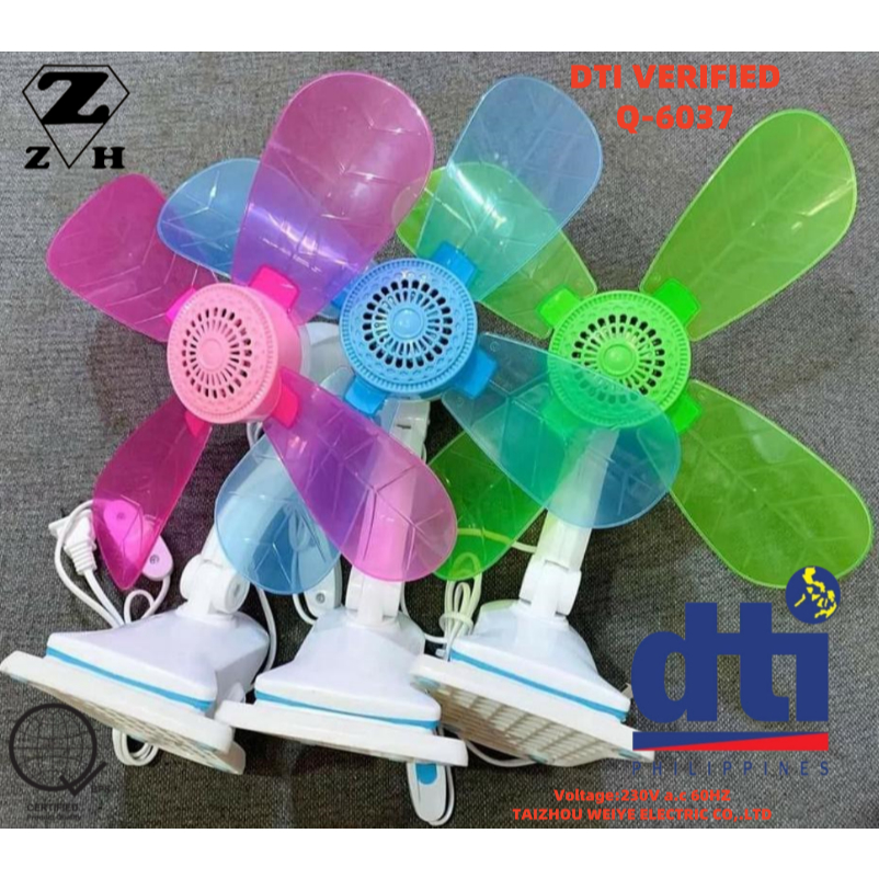 ZH 4 Blades Clip fan Mini Table clip fan electricfan (prime) | Shopee ...