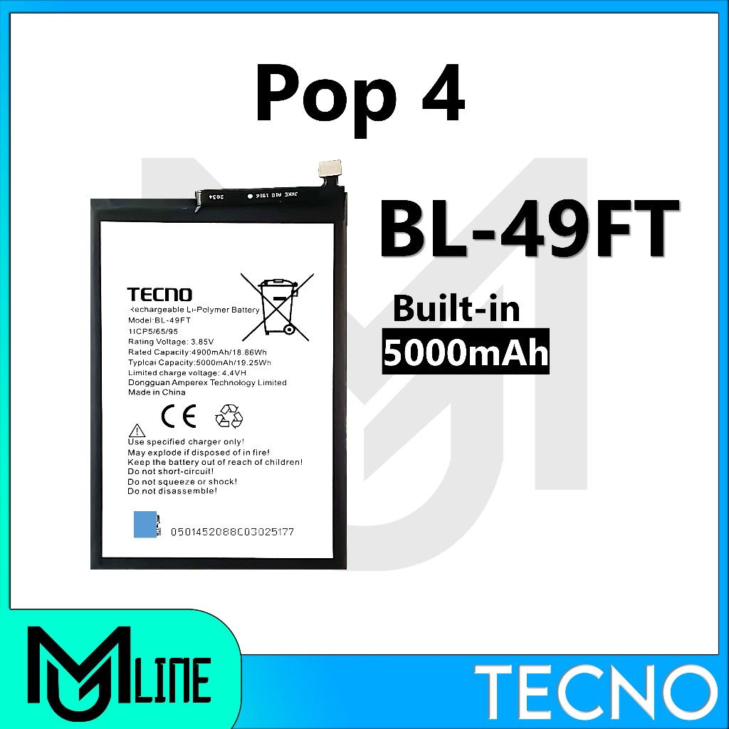 Tecno Pop 4 BL-49FT BC2C BC1S | Shopee Philippines