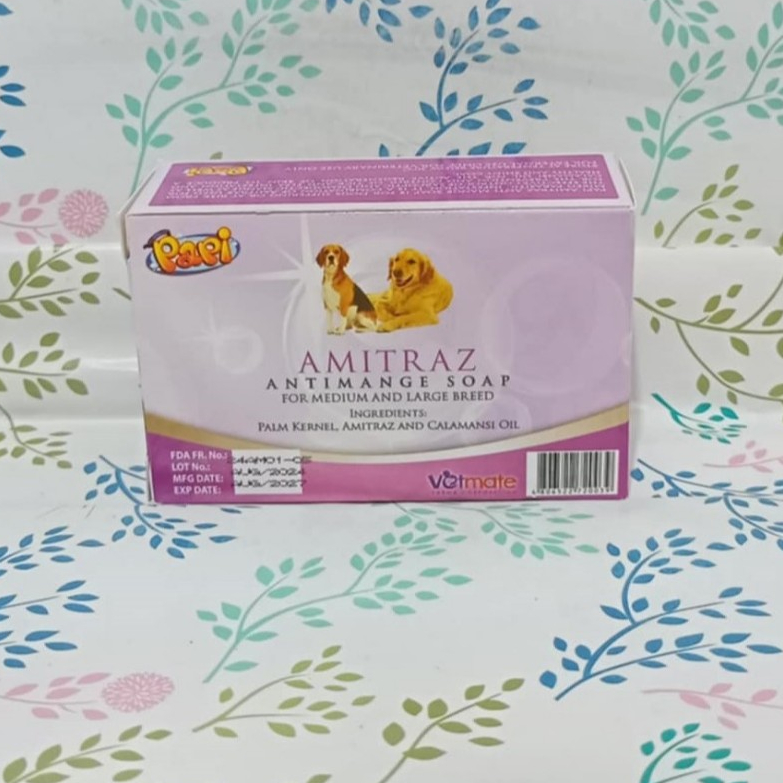 Papi AMITRAZ Antimange soap for medium and large breed 115grams | Shopee Philippines
