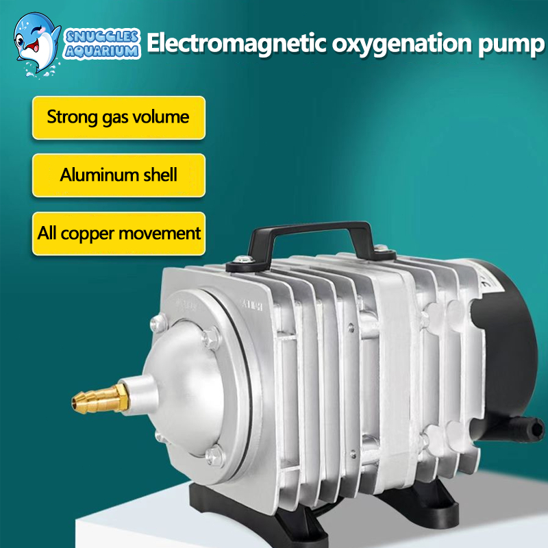 RISSEE Aquarium Electromagnetic Air Compressor Pump Fish Tank Oxygen ...