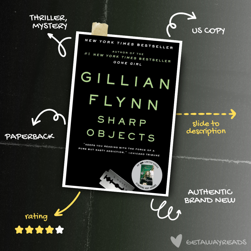 Sharp Objects by Gillian Flynn (Paperback) | Shopee Philippines