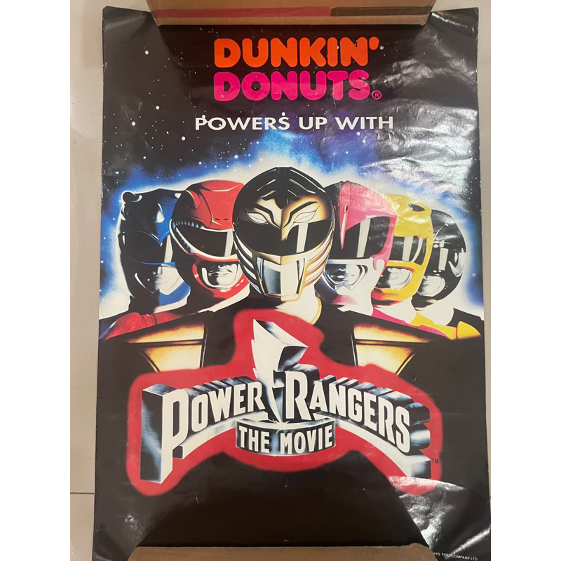 Dunkin Donuts Power Rangers The Movie Poster | Shopee Philippines