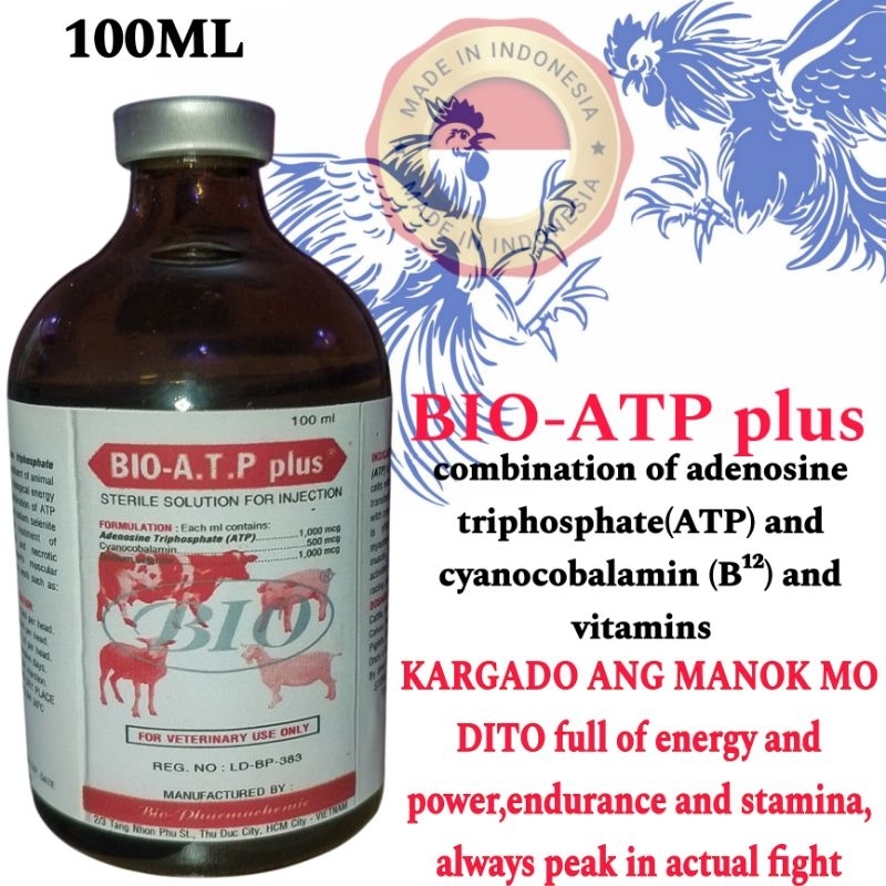 ATP Bio Atp with B12 For Fighting Chicken Bird Pigeon Dog and cat ...