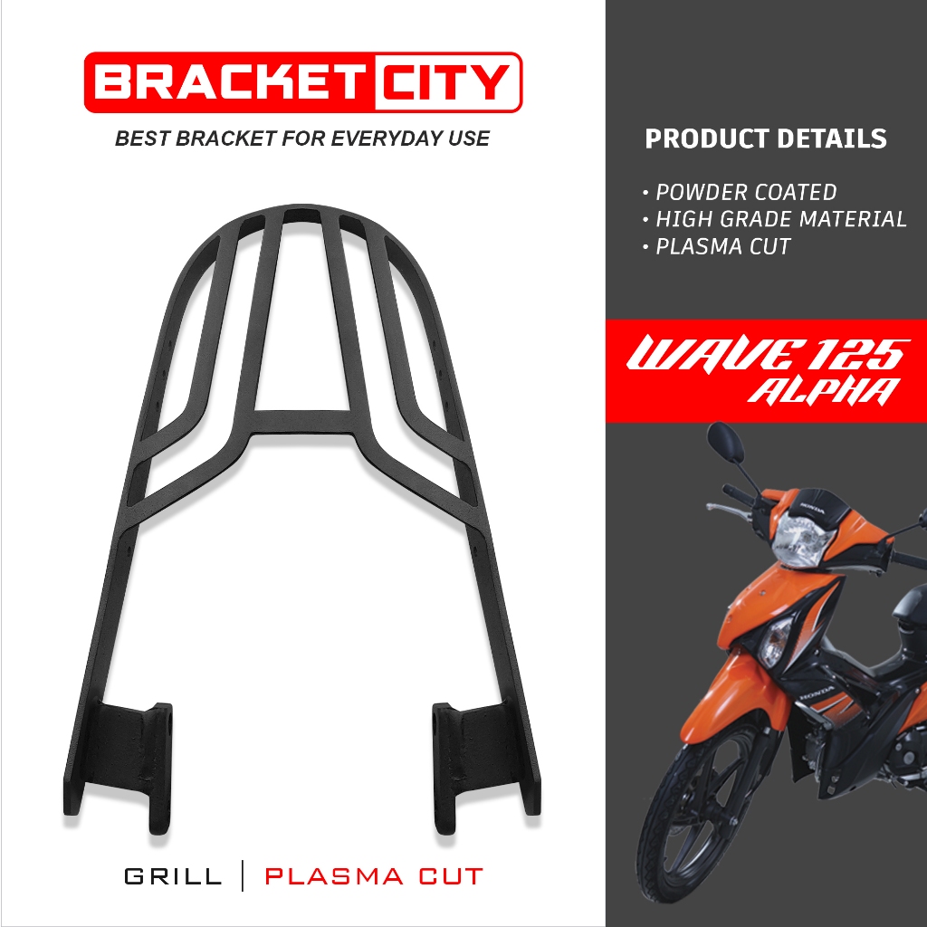 HONDA WAVE 125 ALPHA/GILAS / MOTORCYCLE ACCESSORIES / TOPBOX BRACKET ...