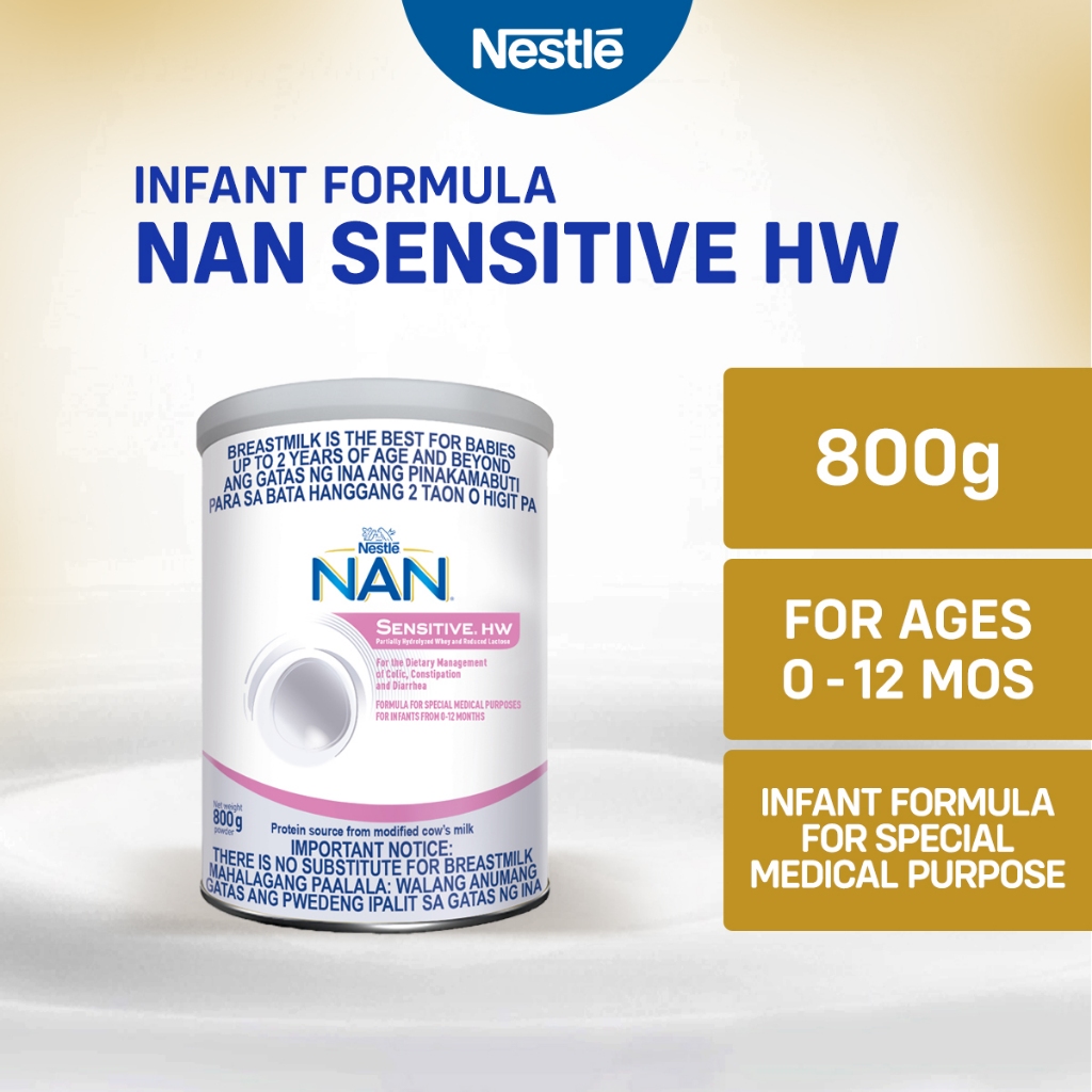 Nan Sensitive Infant Formula for 0 to 12 Months 800g | Shopee Philippines