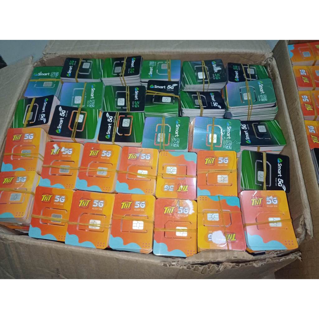 USED SIM CARD TNT&SMART ONLY USED B+ AND 2 APPS | Shopee Philippines