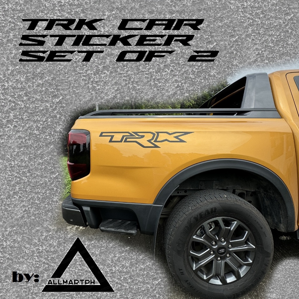 TRK CAR VINYL STICKER DECAL SET OF 2 FOR FORD RANGER WILDTRAK | Shopee ...