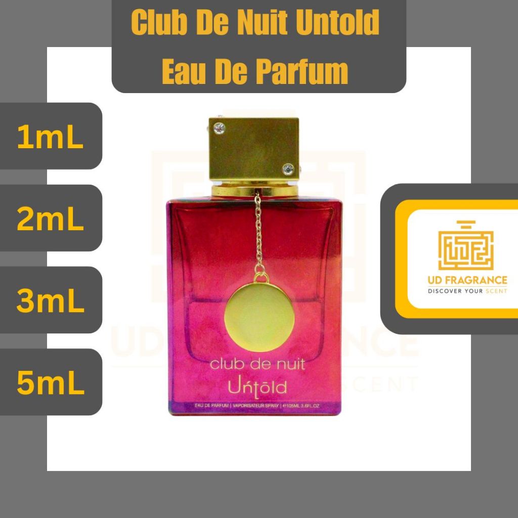 [DECANT] CDN UNTOLD EDP (1ml,2ml,3ml or 5ml DECANT ONLY) | Shopee ...