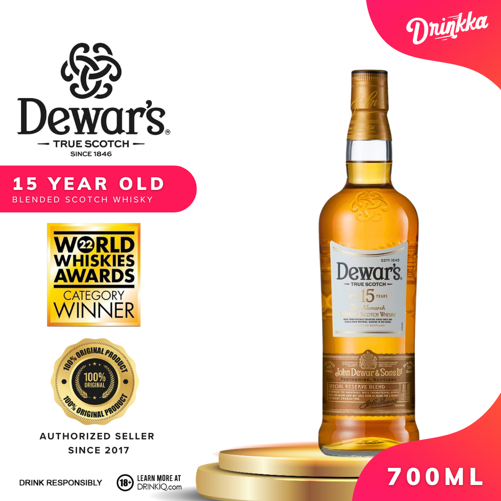 Dewars 15 Year Old Blended Scotch Whisky 1L | Drinkka | Shopee Philippines