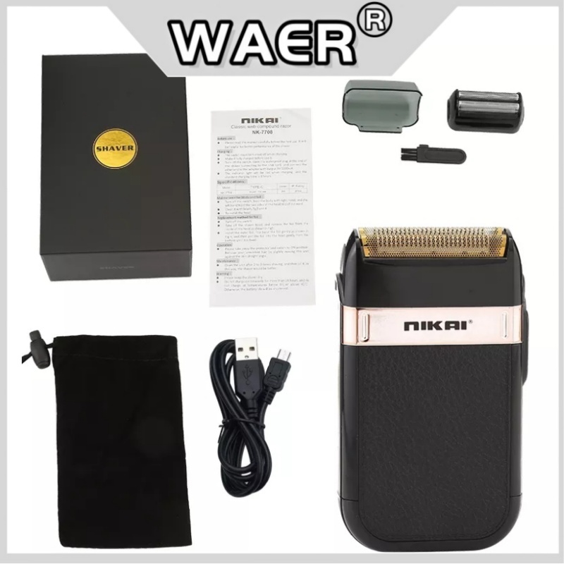 Electric Face Shaver Razors for Men Electric Beard Trimmer with Double ...