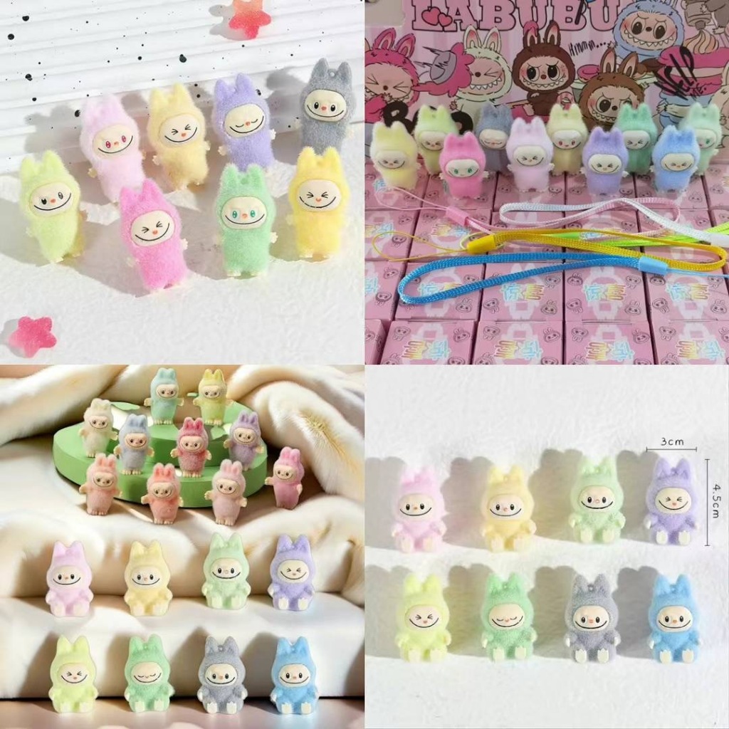 labubu doll fashion play villain pendant mobile phone rope Labubu cute ...