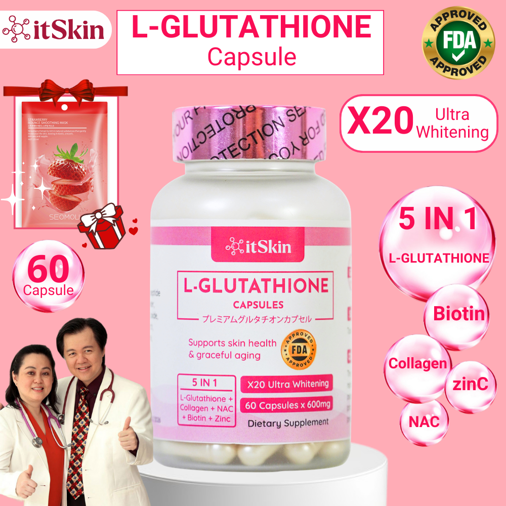 ITSKIN L-Glutathione Capsule with Collagen X20 Ultra Skin Whitening ...