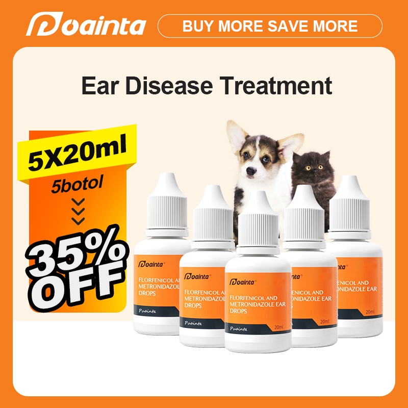 [Buy More Save More]PUAINTA Ear Drops for Dogs and Cats Infection ...