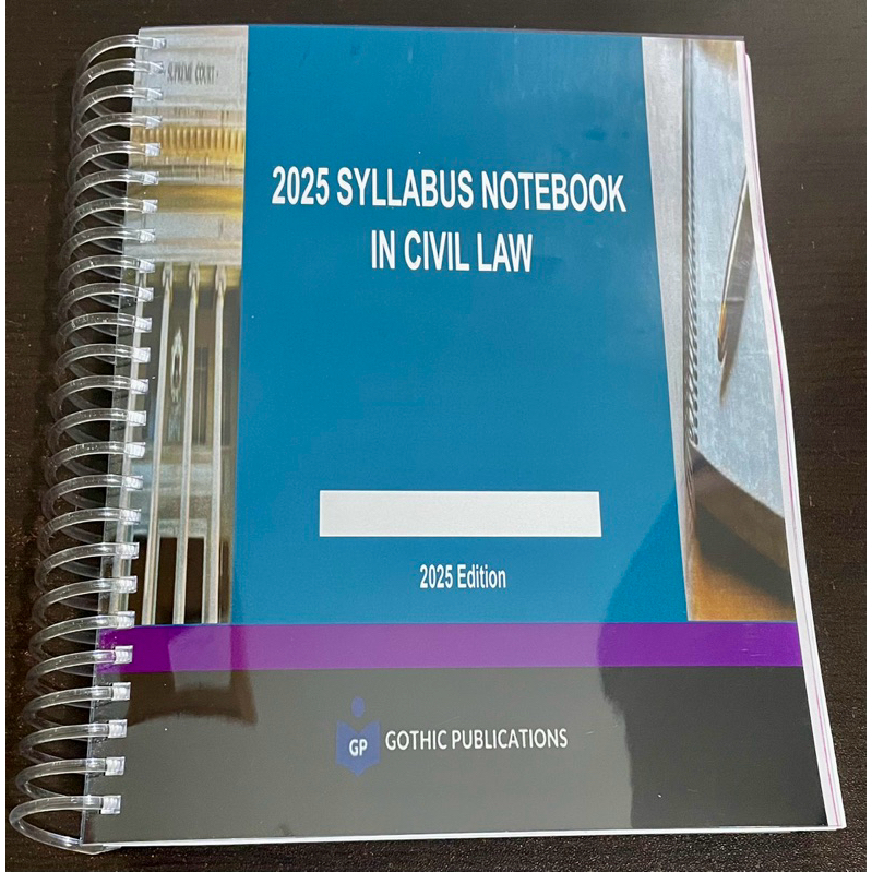 2025 Syllabus Notebook in Civil Law | Shopee Philippines