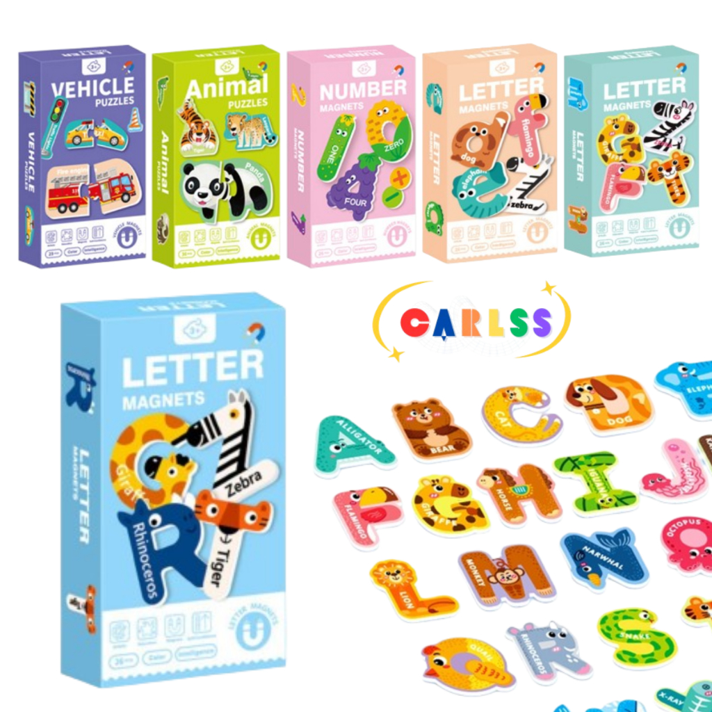 Trendy Kids Animal Puzzle Magnetic Letters Alphabet Colorful Toys ...
