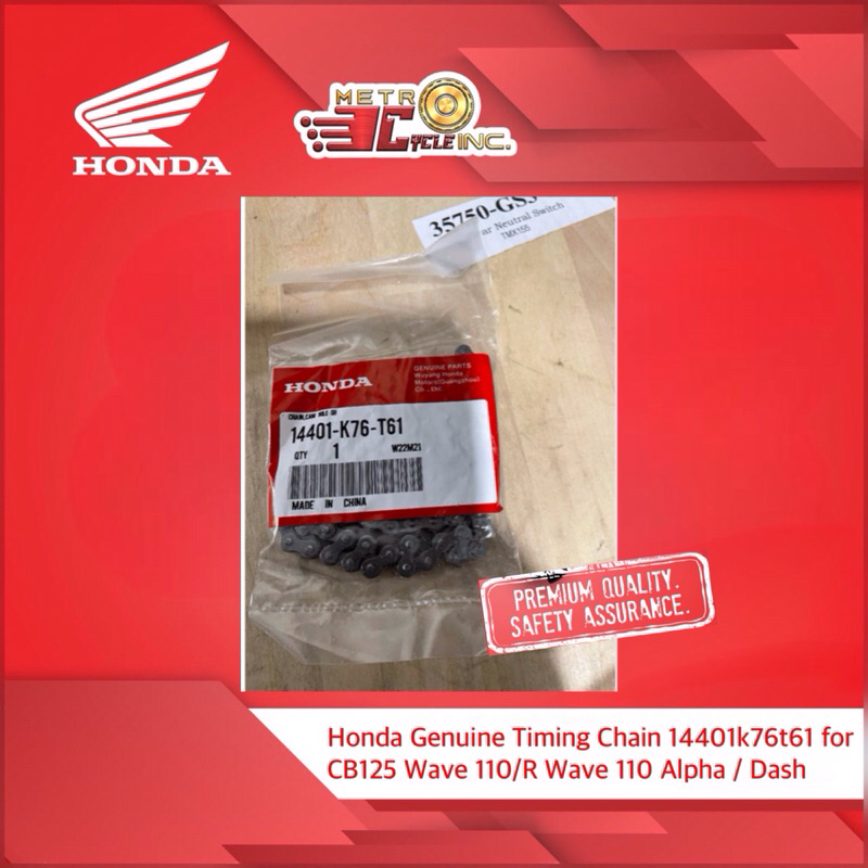 Honda Genuine Timing Chain 14401k76t61 for CB125 Wave 110/R Wave 110 ...