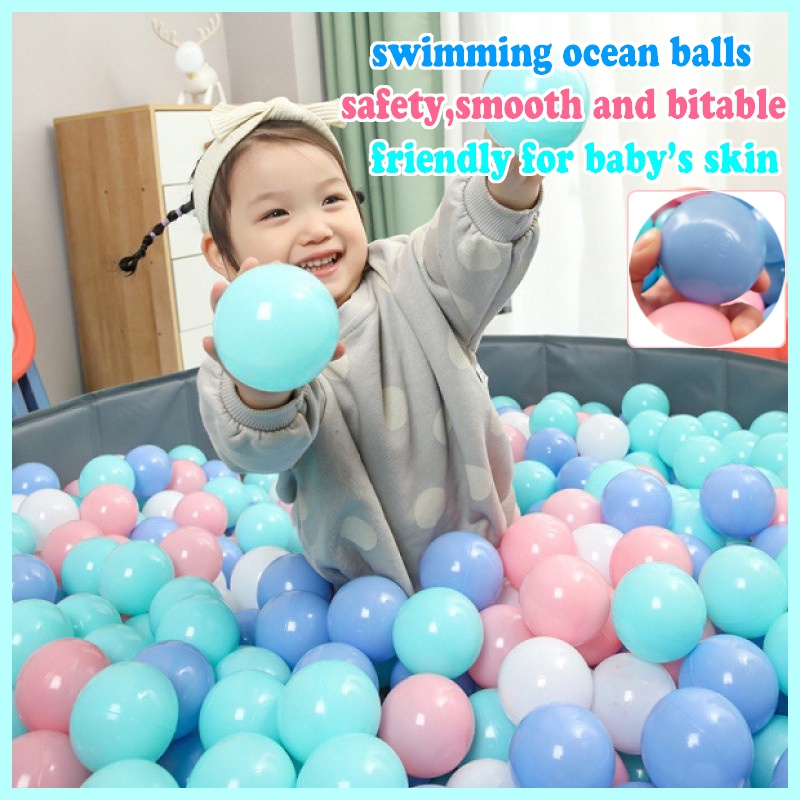 500/1000 PCS Ocean Balls Swim Pit Toys Colorful Fun pool Balls Macaron ...