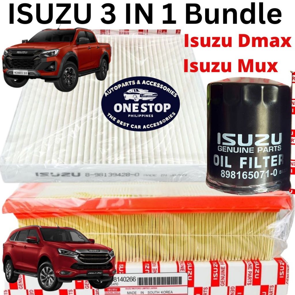 ISUZU 3 IN 1 Bundle Cabin Filter, Air Filter, Oil Filter For Isuzu Dmax ...