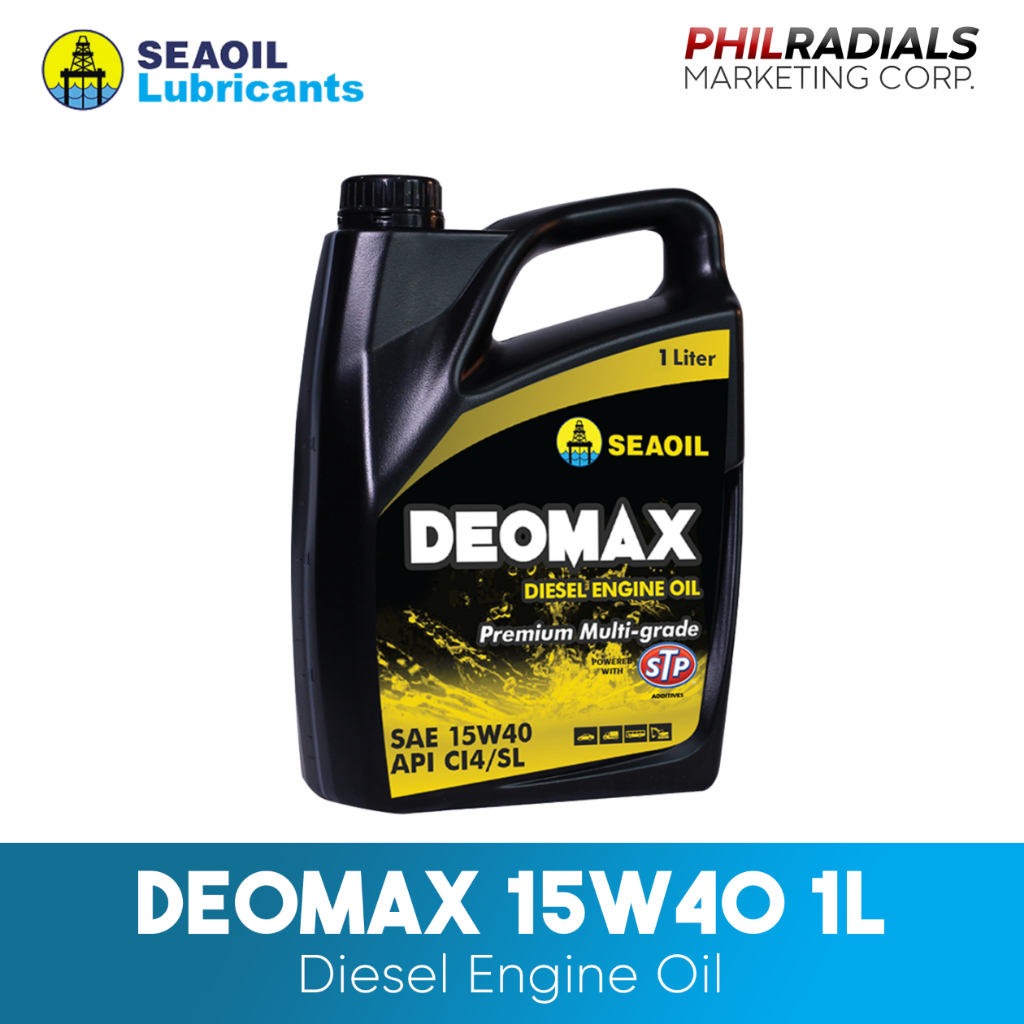 Seaoil Deomax Engine Oil Premium Multi-grade SAE 15W40 1 Liter | Shopee ...