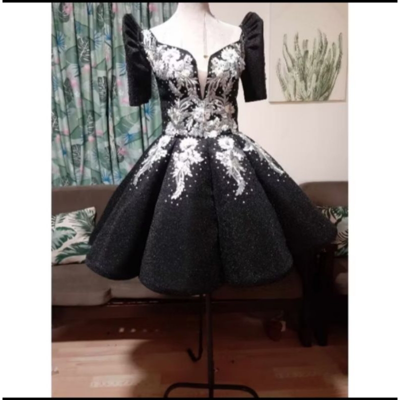 Umbrella Cocktail Dress Filipiniana for JS prom | Shopee Philippines