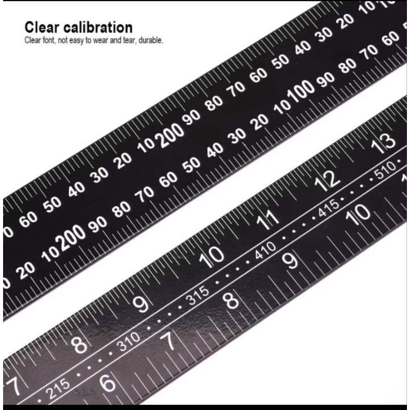 Per pc 8"x12"& 16"x24" inch/mm steel square measuring tools metal ruler ...